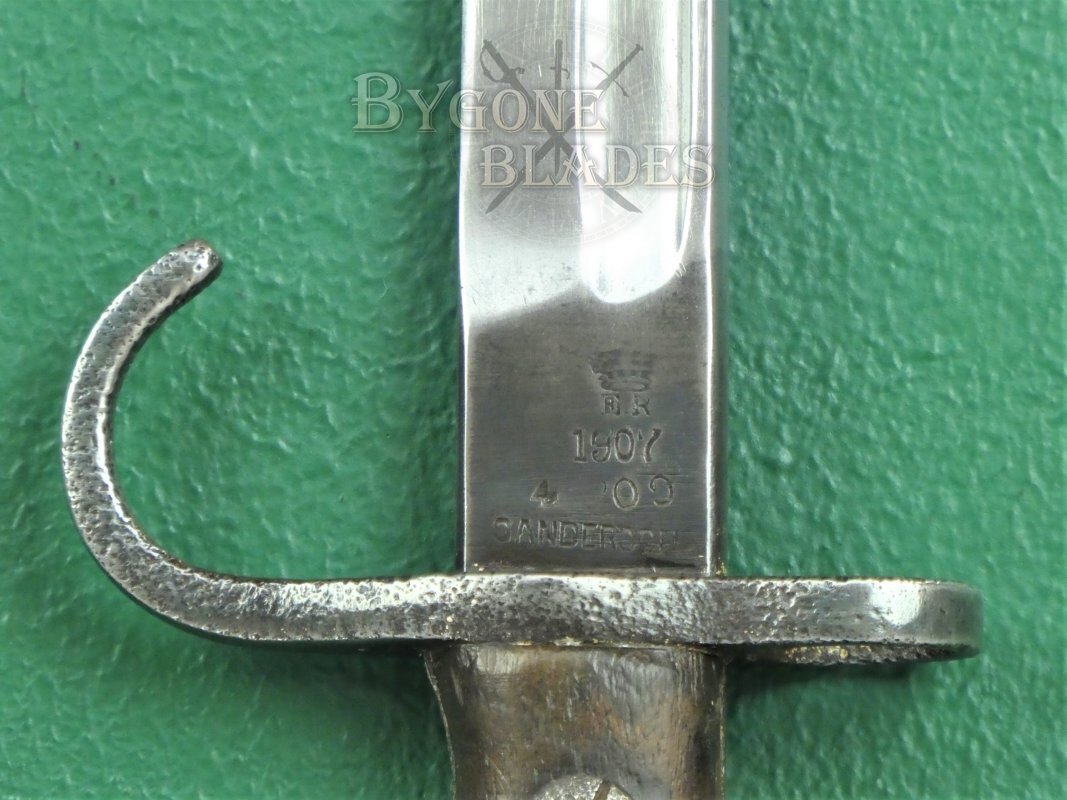 British 1907 Pattern Hooked Quillon Bayonet. 5th (Sandringham ...