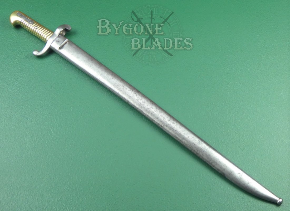 French Model 1842 Yataghan Sword Bayonet. Chatelleault 1848 | Bygone Blades