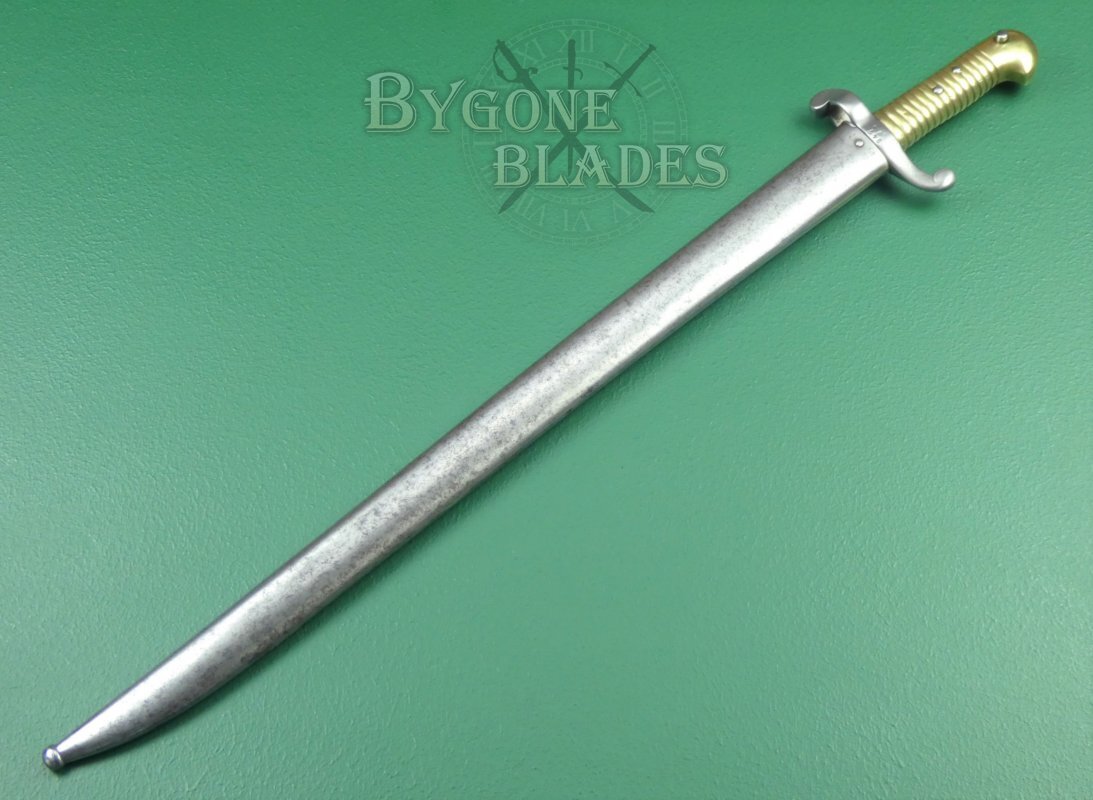 French Model 1842 Yataghan Sword Bayonet. Chatelleault 1848 | Bygone Blades