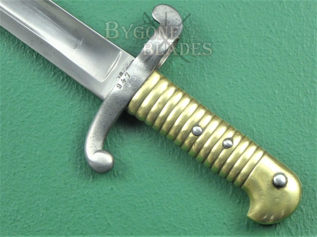 French Model 1842 Yataghan Sword Bayonet. Chatelleault 1848 | Bygone Blades