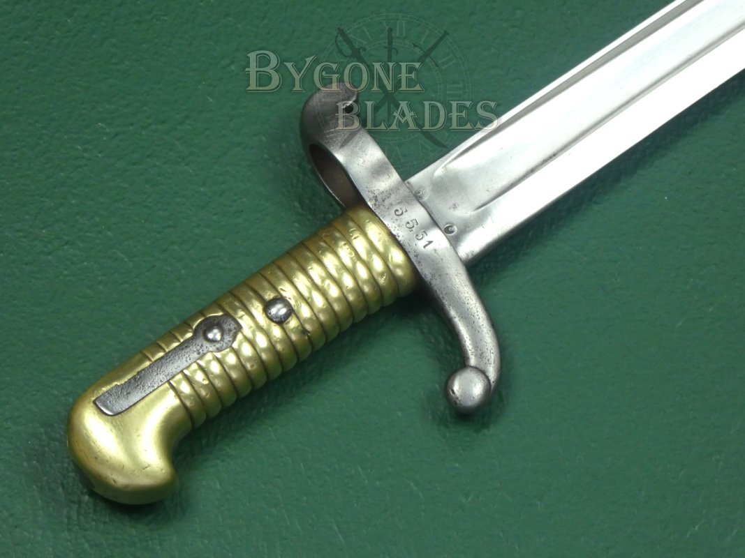 French Model 1842 Yataghan Sword Bayonet. Chatellerault 1854. #2407030 ...