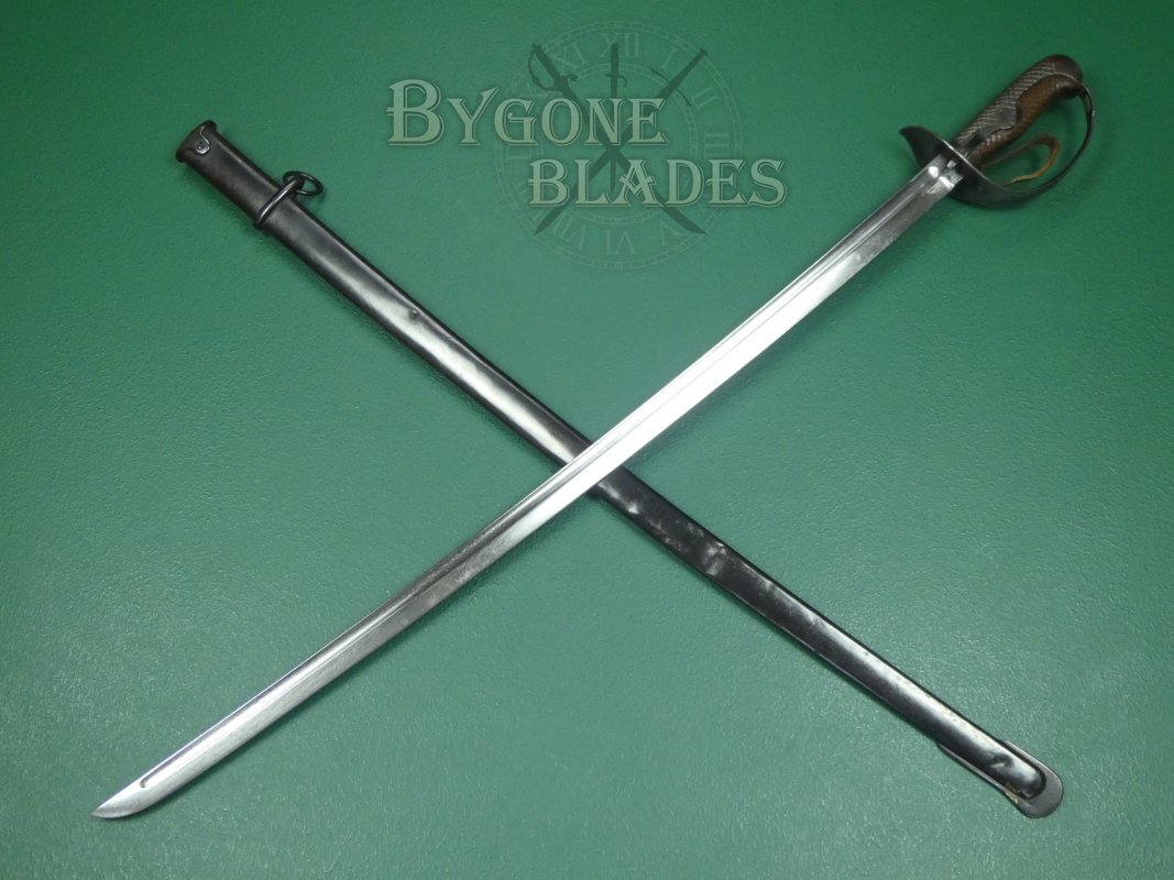 Japanese M1899 Type 32 Infantry NCO Sword. Named Soldier. #2410031 | Bygone Blades